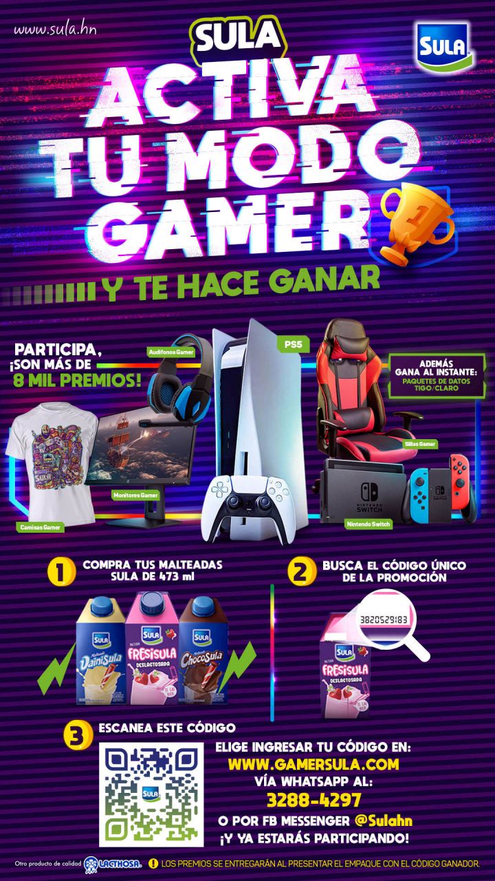 Sula te hace ganar con su promoción “Activa Tu Modo Gamer”